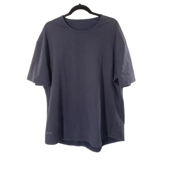 BYLT Basics | Shirts | Bylt Mens Blue Drop Cut Lux Performance Athletic ...
